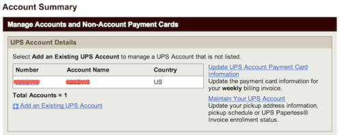 [Error Code: 120100] - "Missing or invalid shipper number"