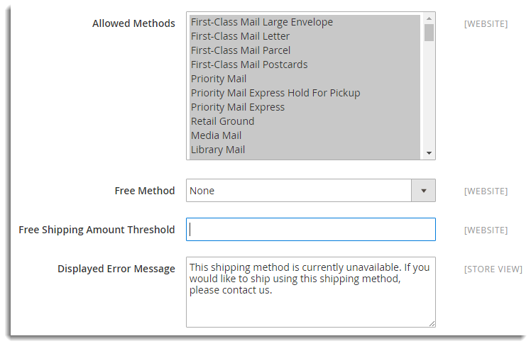 PluginHive - Setting Up Magento 2.0 Default USPS Shipping Extension
