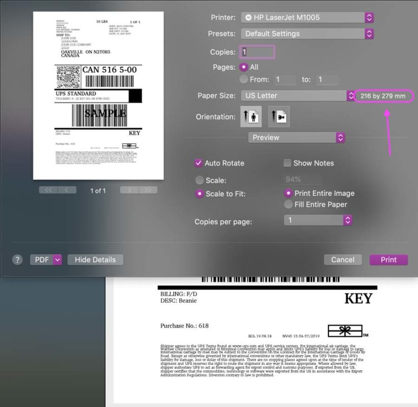 Print UPS Shipping Labels with Thermal Printers from WooCommerce & Shopify