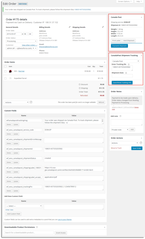 Setting Up WooCommerce Canada Post Shipping Plugin - PluginHive