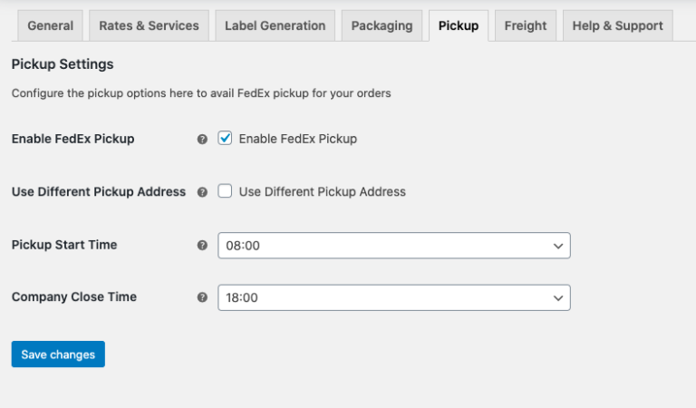 FedEx Tracking & Schedule FedEx Pickups in WooCommerce