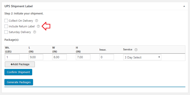 Print UPS Return Label for WooCommerce & Shopify Shipments