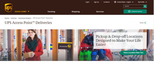 Generate Return Label & Drop Package at the UPS Access Point