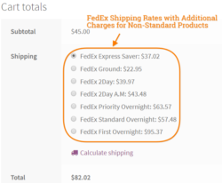 Handle FedEx Non-Standard Packages on WooCommerce