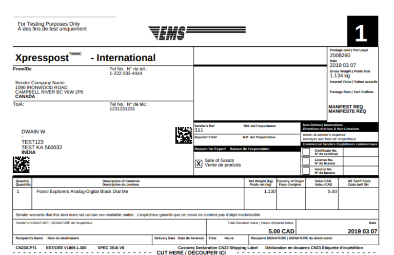 Canada Post International Shipping guide for WooCommerce
