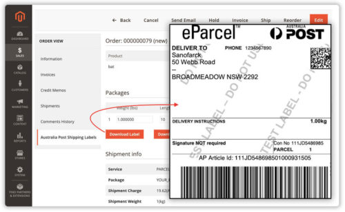 Magento Australia Post Shipping & StarTrack - PluginHive