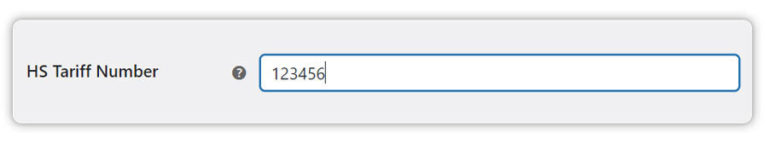 HS Tariff Code in FedEx Commercial Invoice - Woocommerce Shipping