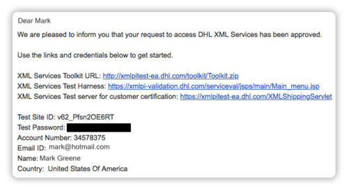 How to get DHL Account Number?