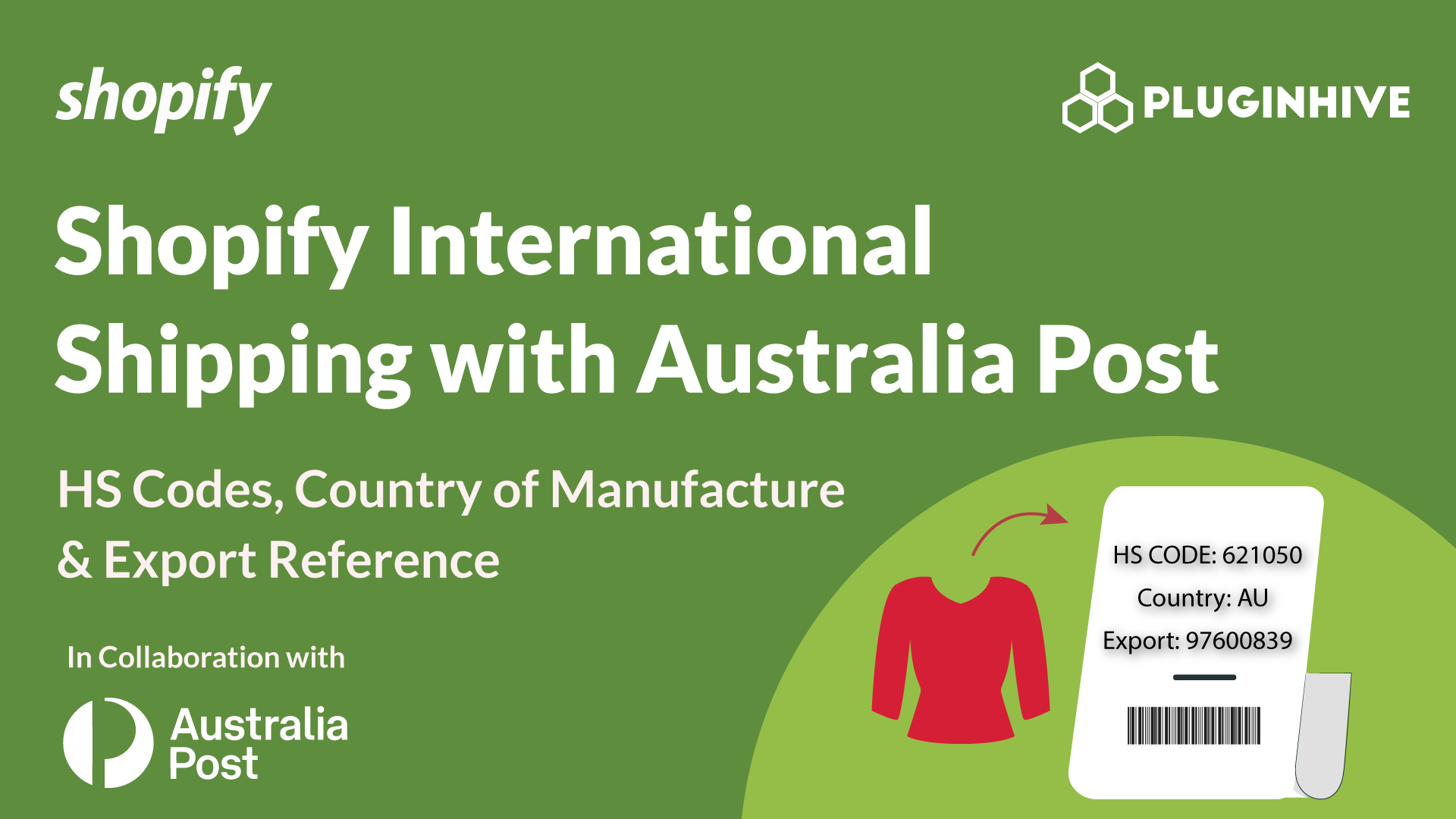 Shopify Australia Post International Shipping - Simplified