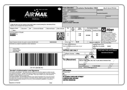 Shopify Australia Post International Shipping - Simplified