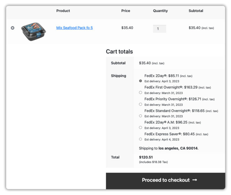 Ship Frozen Food: FedEx Express vs Ground in WooCommerce