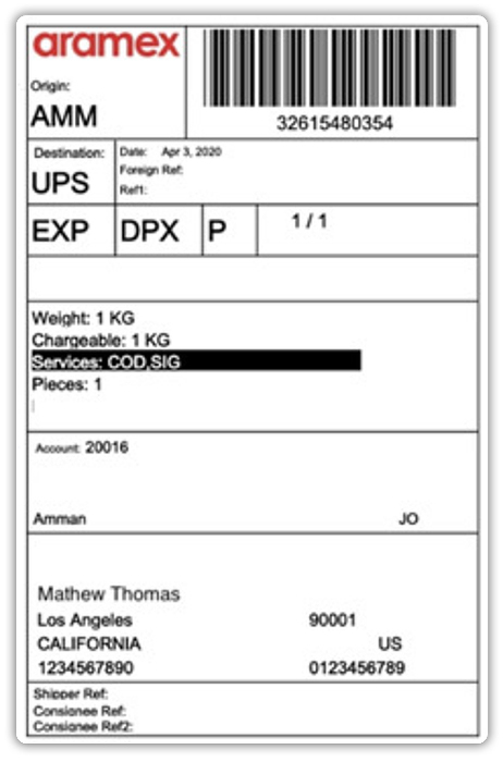 Aramex Shipping to Malaysia on Shopify