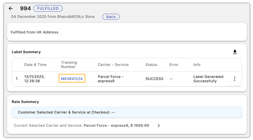 Parcelforce Services for WooCommerce Stores