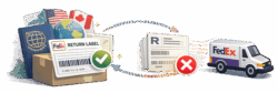 International return labels on FedEx for cross-border DTC: where the ...