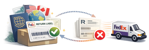 International return labels on FedEx for cross-border DTC: where the ...