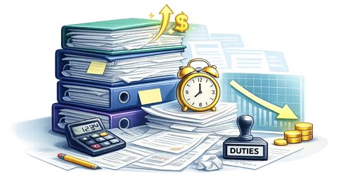 The compounding cost of manual customs paperwork at the fulfillment ...